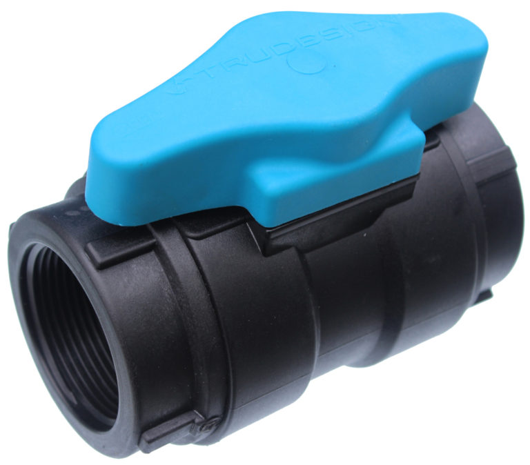 Trudesign Ball Valve, T Handle, Blue - Advanced Industrial Products